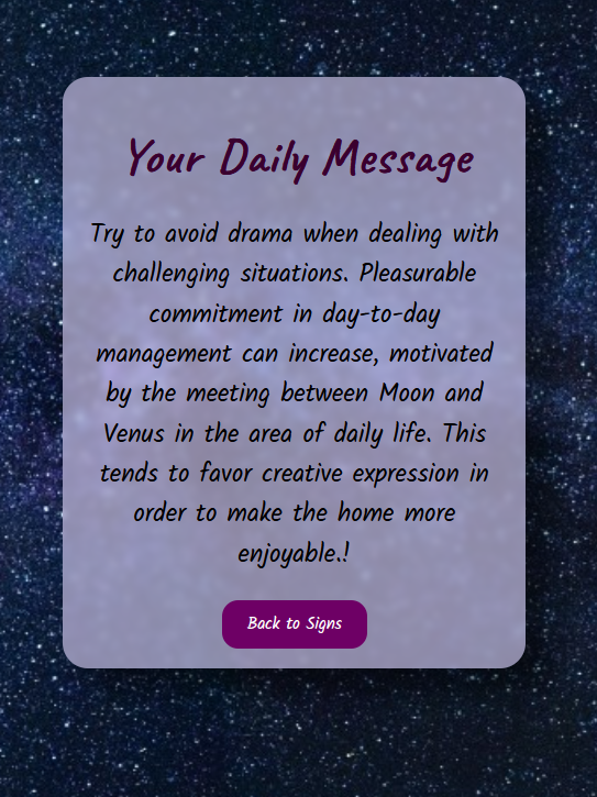 Jvlazar Horoscope Generator